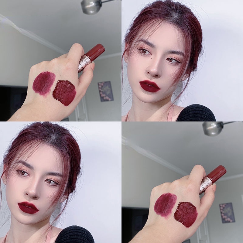 TEAYASON 2 in 1 Dual-head Velvet Matte Lipstick Lipgloss High Pigment ...