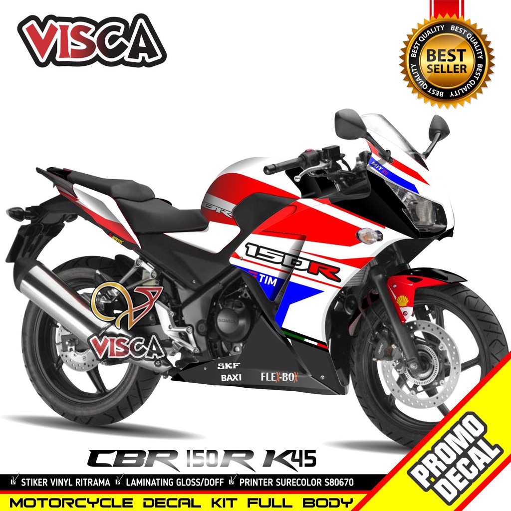 LOKAL Cbr K45 Decal CBR K45 Full Body Sticker Local CBR Decal CBR 150R ...
