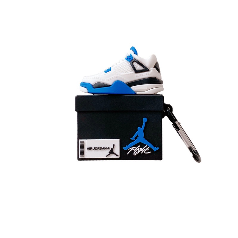 Air Jordan 4 Shoes Box Apple AirPods 1 2 3 Pro Case Cover iPhone TWS ...