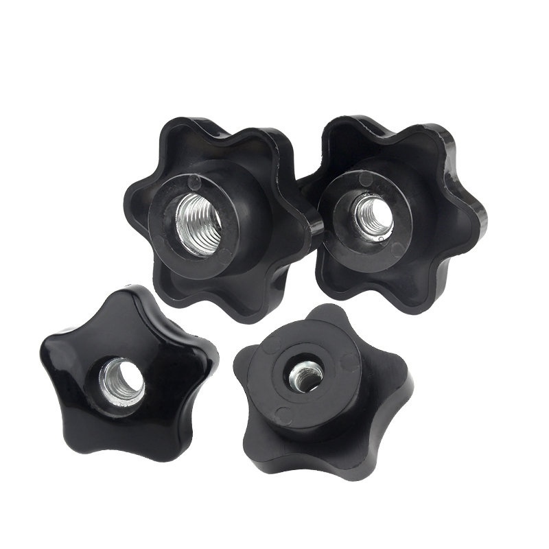 Through Hole Five-Pointed Star Hand Screw Nut Torx Bakelite Handle Knob ...