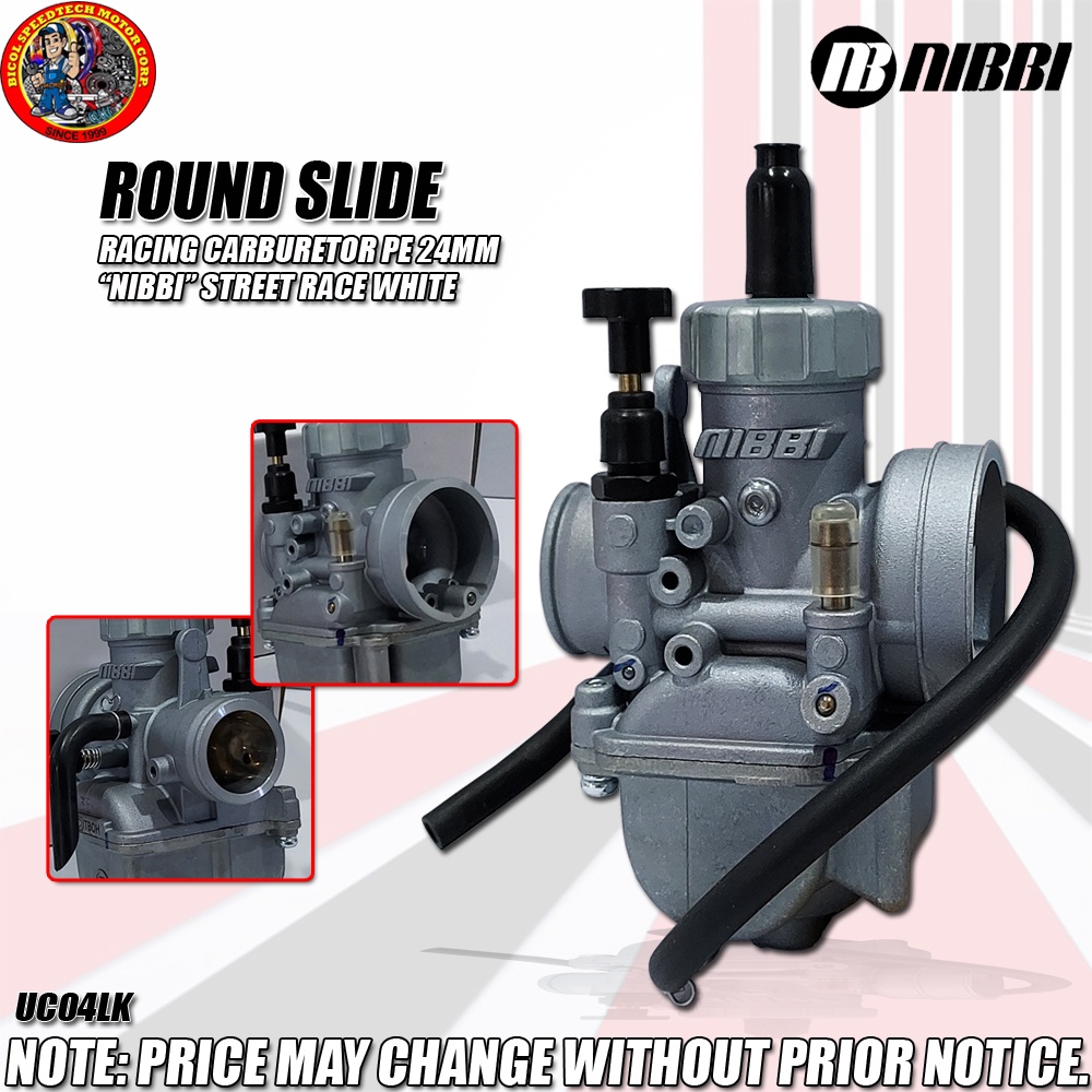 ROUND SLIDE RACING CARBURETOR "NIBBI" 24MM (UC04LK) | Shopee Philippines