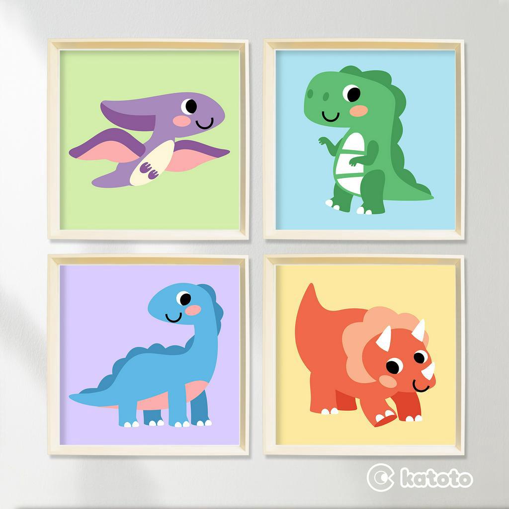 PAINT BY NUMBER BABY DINO. PAINTING KIT. DINOSAUR PAINTING PACKAGE FOR ...