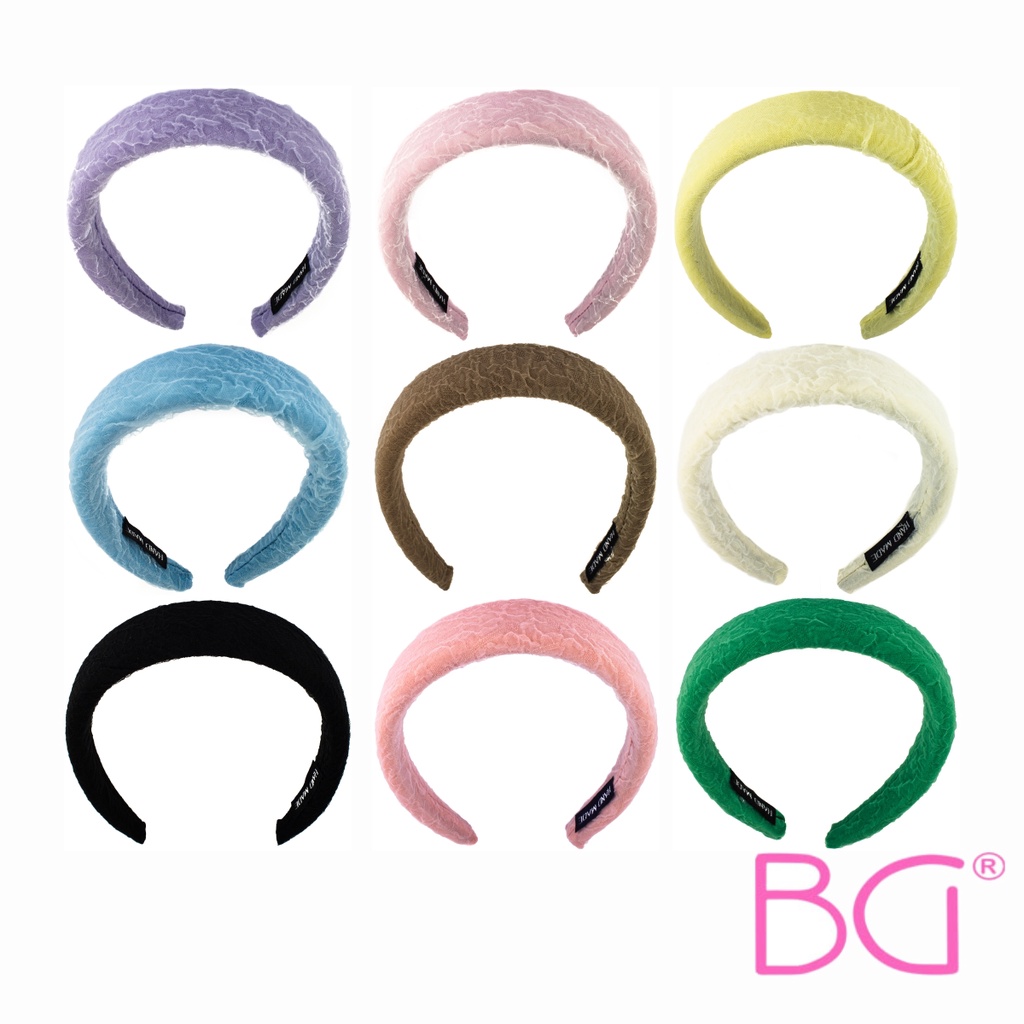 BROADWAY GEMS Hairband Jolina Plain Assorted Color Lace ( HB90321 ...
