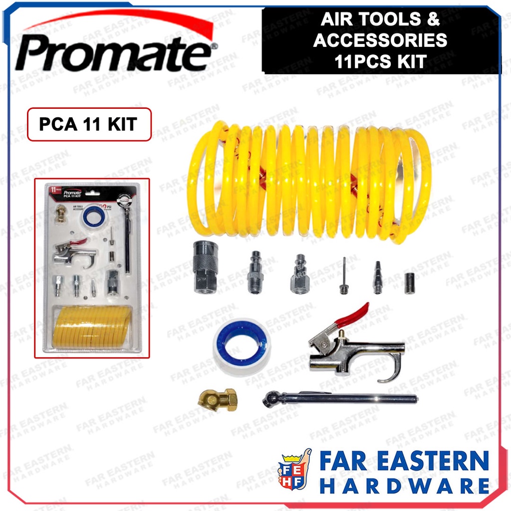 PROMATE Air Compressor Tools and Accessories 11pcs Set PCA 11 KIT ...