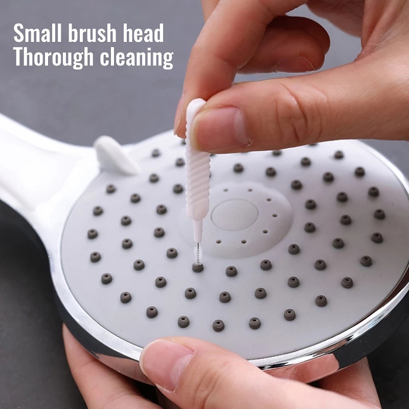 10Pcs/Set Mini Hole Cleaning Brushes for Bathroom Shower Head Cleaning ...