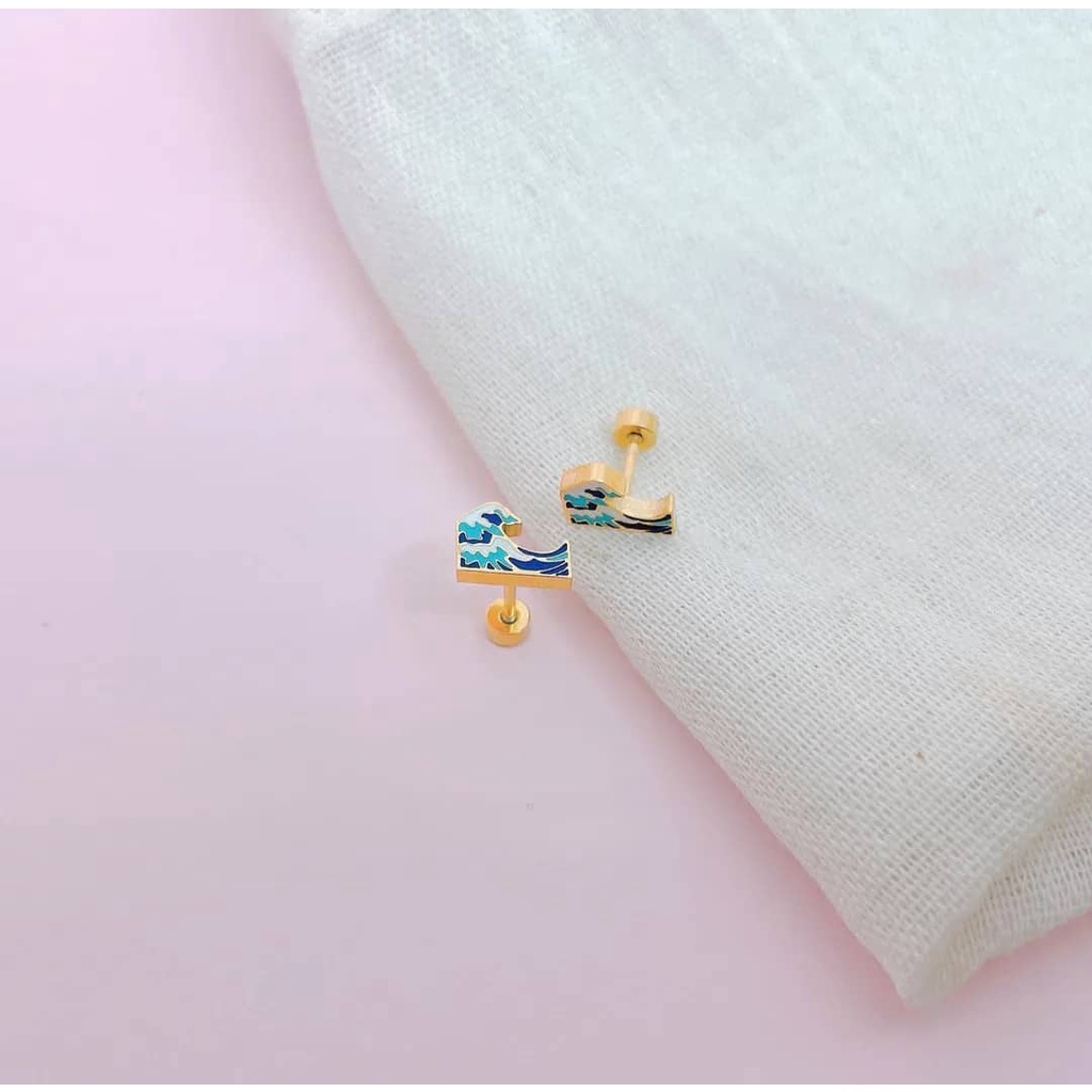 Hypoallergenic De Roscas Earrings Screw Back Nature Collection | Shopee ...