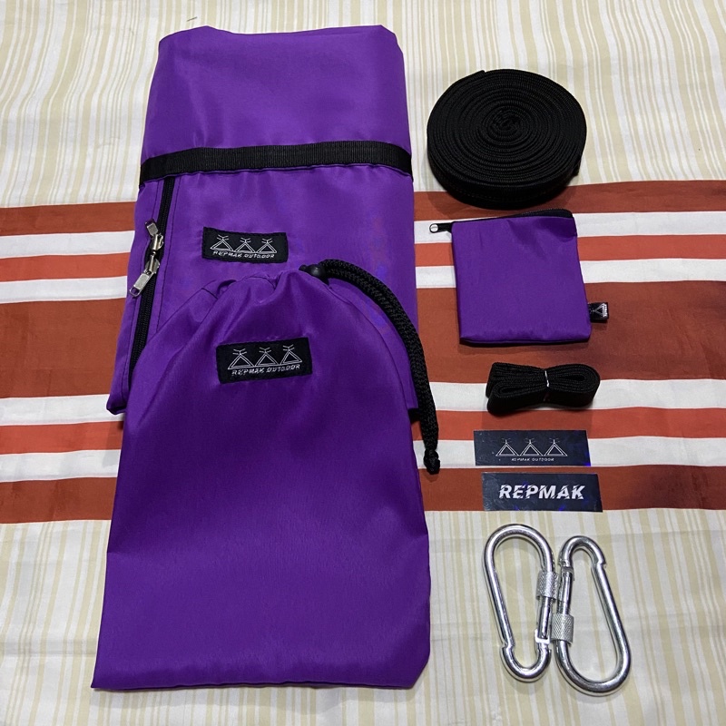 RepmaK Heavy Duty Cocoon-type Hammock / Outdoor hammock with carab and ...