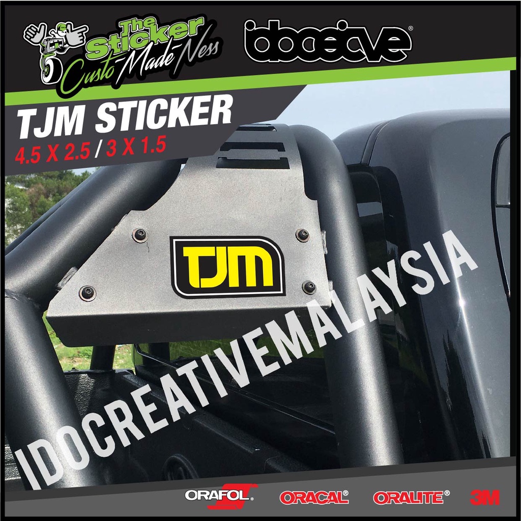 Tjm STICKER 4x4 premium quality 5 years durable, lasts 5 years exposed ...