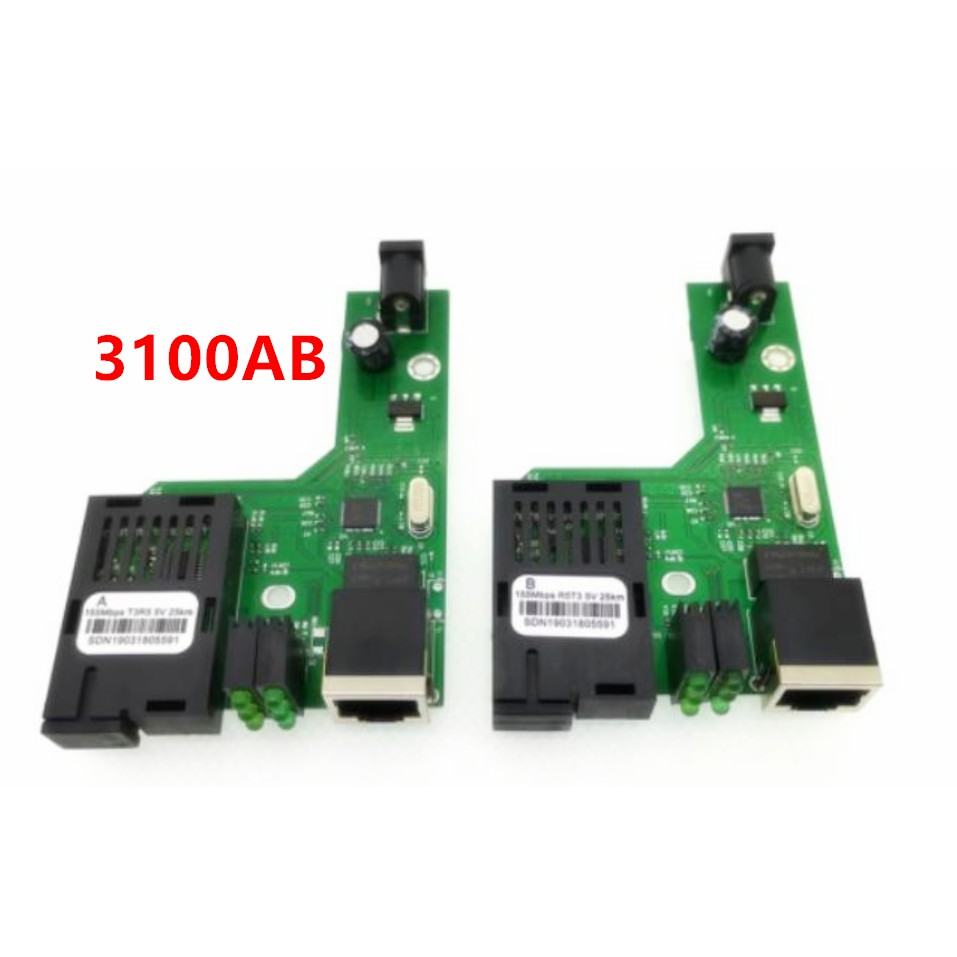 100Mbps HTB-3100-AB PCB Converter Internet PCB Fiber 10/100Mbps Switch ...