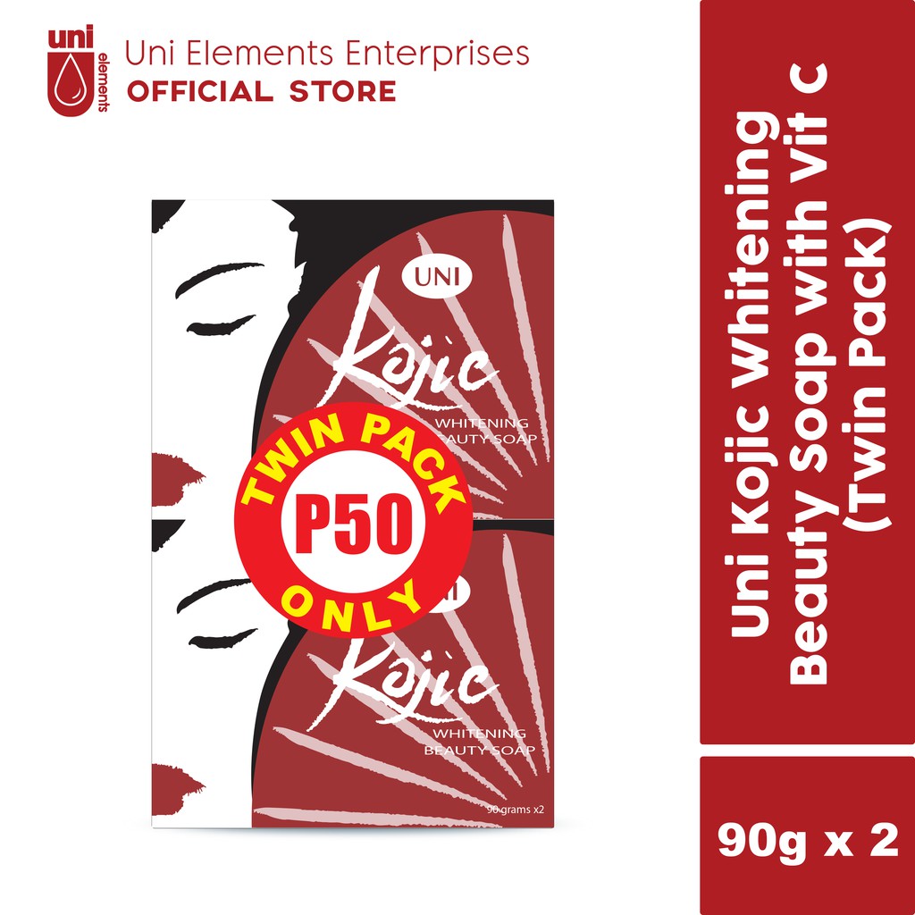 Kojic Whitening Beauty Soap w/ Vit. C Twin Pack 90gx2 | Shopee Philippines