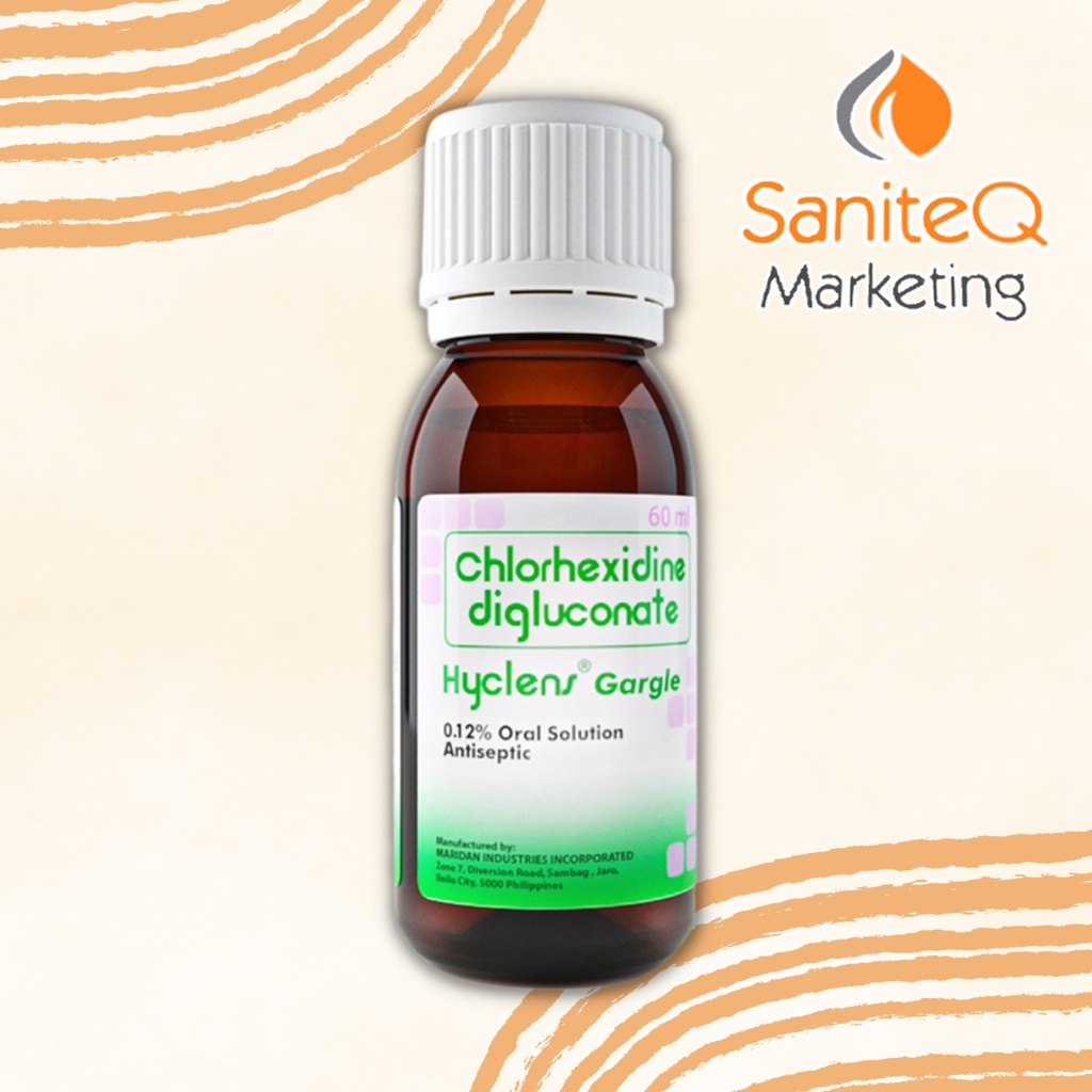 Hyclens Gargle (0.12% Chlorhexidine) 60mL Oral Solution | Shopee ...