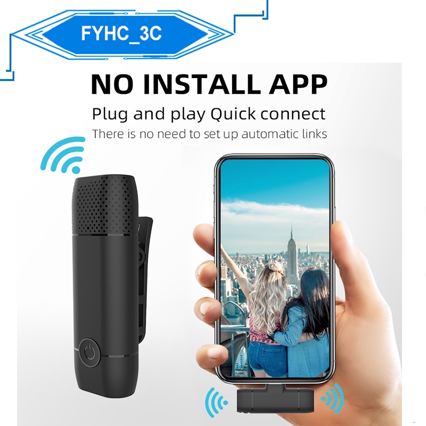 M10 Wireless LavalierPortable Microphone Portable Audio Recording ...