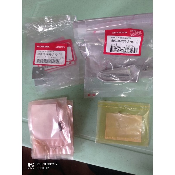 Honda click v2 game changer 150iFOOT PEG/ PILLION STEP ( LEFT SIDE) SET ...