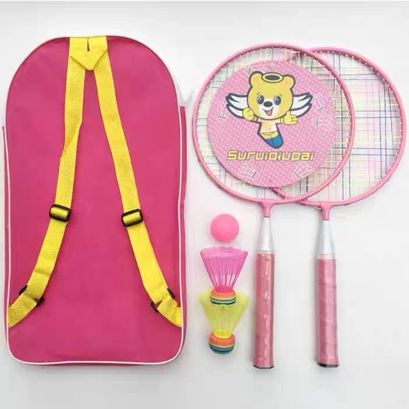 Badminton Racket for kids 2pcs with 3balls children outdoor sports toys ...