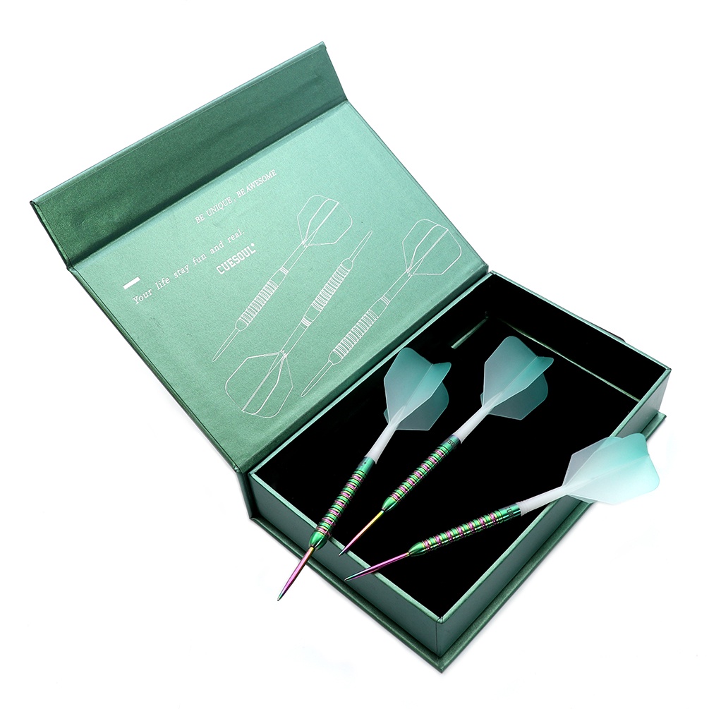 CUESOUL Green GEM Stone 21g Steel Tip Dart Pin 90% Tungsten Darts ...