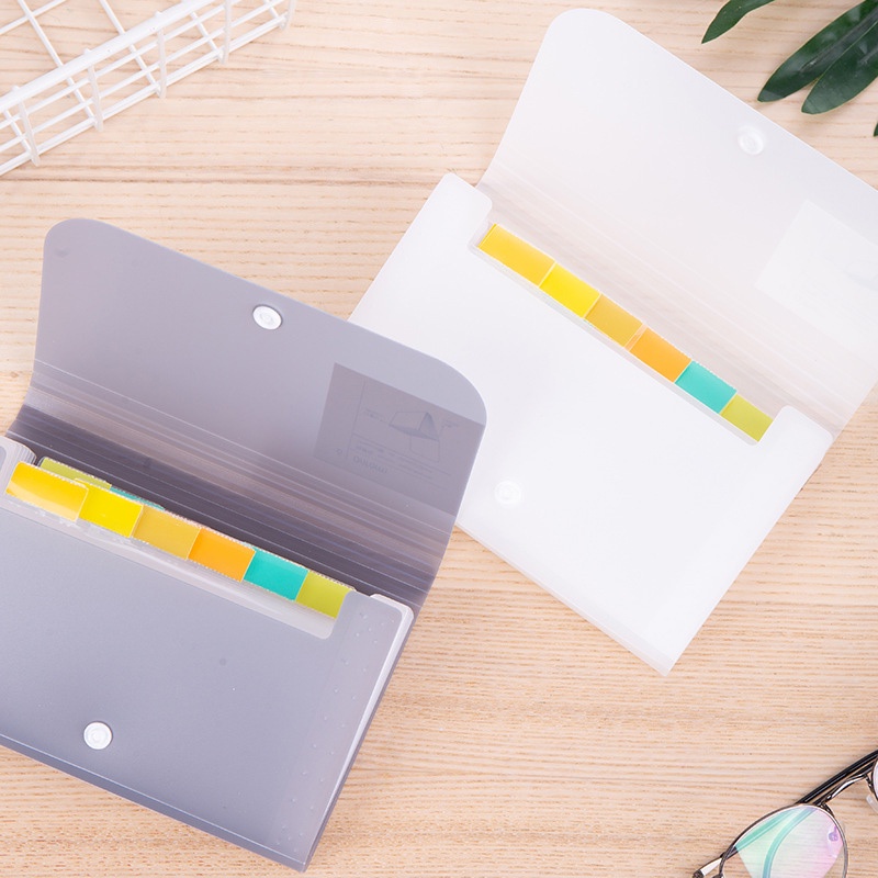 Deli A6 File Folder Portable Bill Document Organizer Expanding File 12 ...