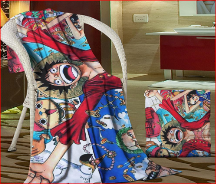 ONE PIECE EDITION TUALA CARTOON TOWEL FOR KIDS AND ADULT( 70cm x 140 cm ...