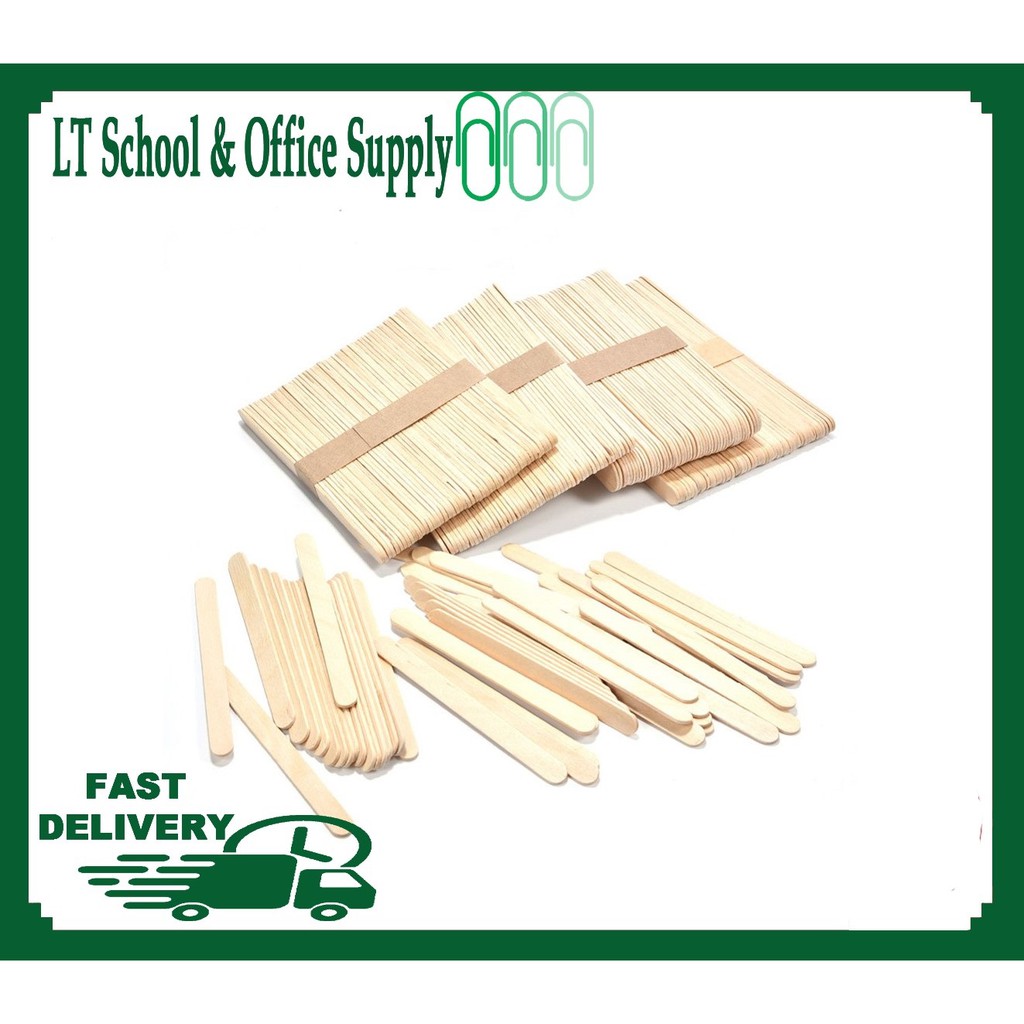1packs 50pcs of Art and Craft Wooden Popsicle Stick in Optional Sizes ...