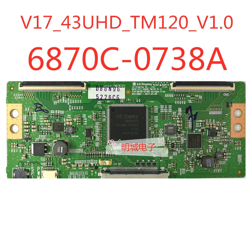 6870C-0738A Original TCON Board 6870C 0738A V17_43UHD_TM120_V1.0 6870C ...