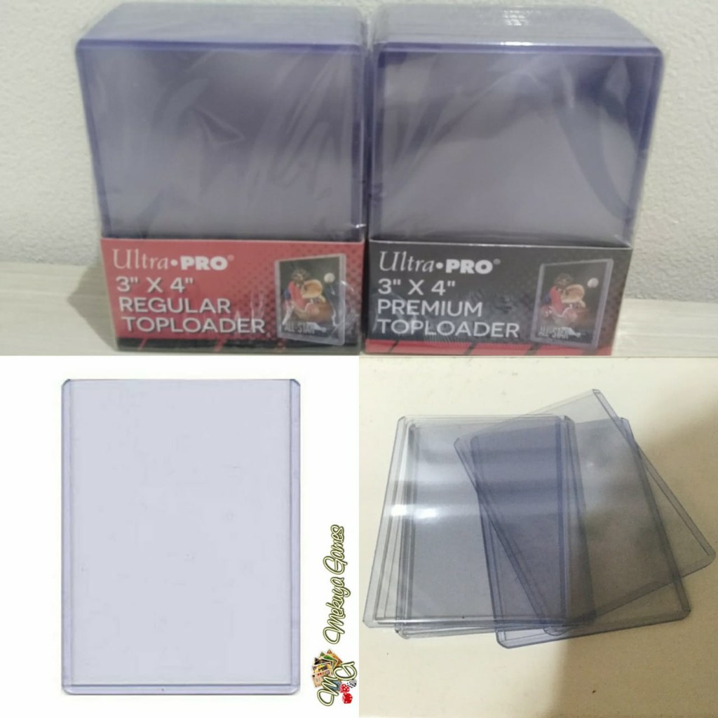 Ultra Pro Regular Premium Toploader 3"x4" Plastic TCG Sport Card K-Pop ...