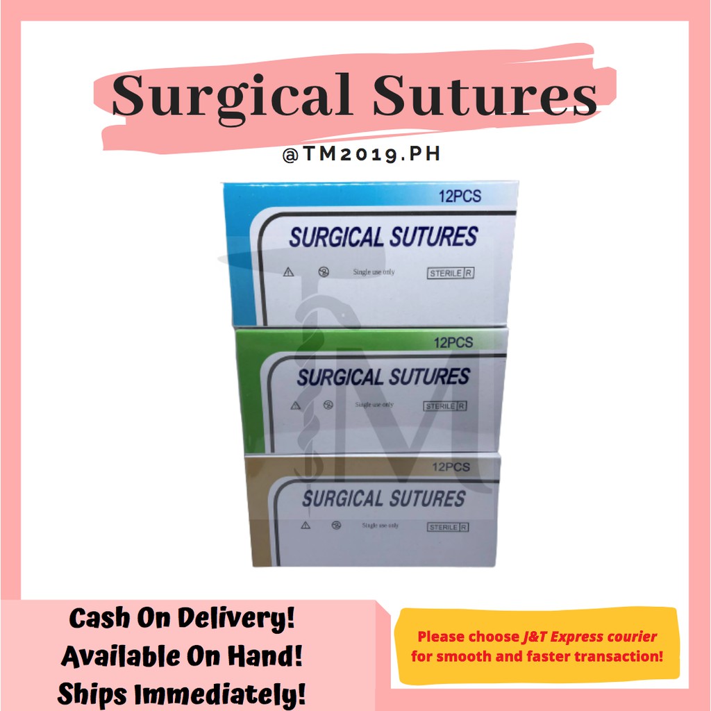 Surgical Sutures with Needle (12 pcs/box) | Shopee Philippines