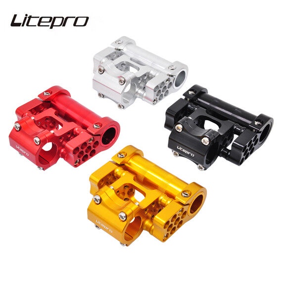 Litepro MTB Road Bicycle Adjustable Double Stem 25.4mm Handlebar ...