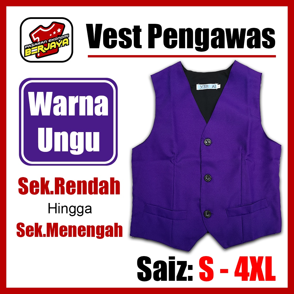 UNGU Primary/secondary School Purple Supervisor Vest FastDelivery ...