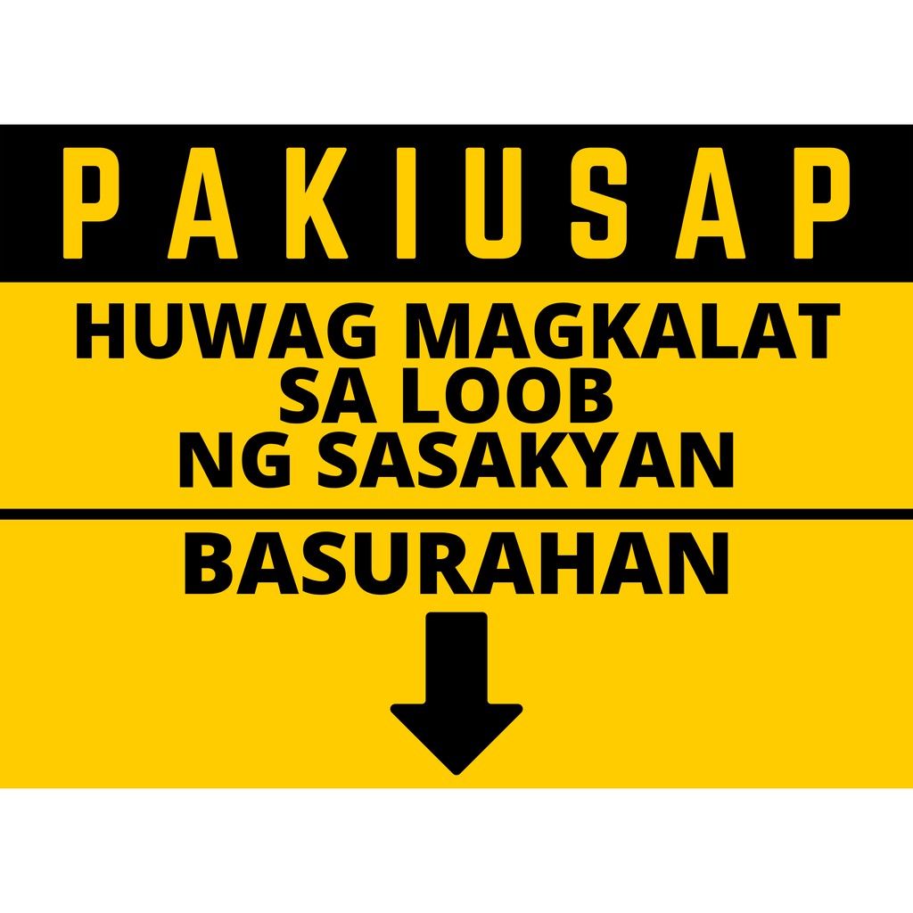 PUV JEEP VAN NO FACEMASK NO RIDE Barya lang sa umaga Self-Adhesive ...