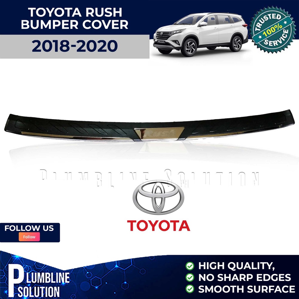 Toyota Rush 2018 - Onwards Rear Bumper Cover / Rear Bumper Guard / Rear ...