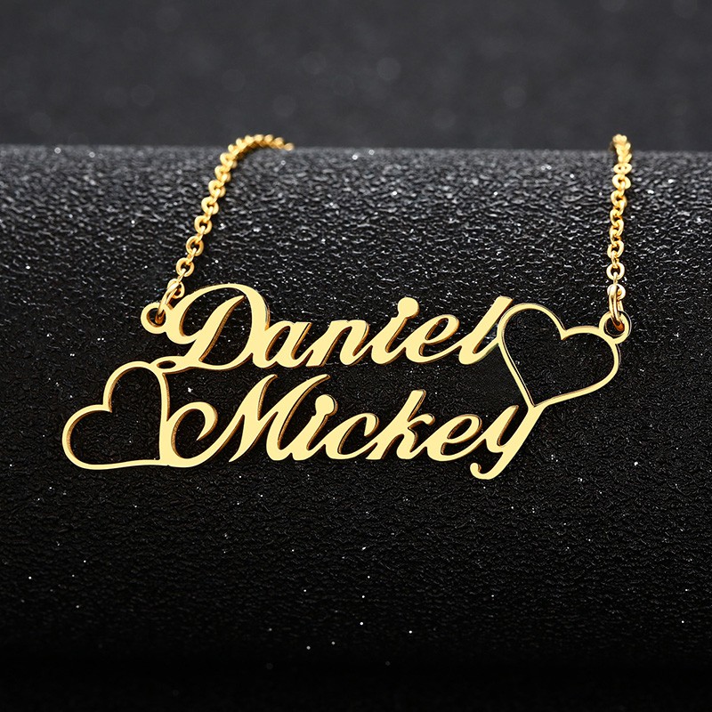 Vnox Personalized Name Necklaces & Pendant,Hypoallergenic & Non ...