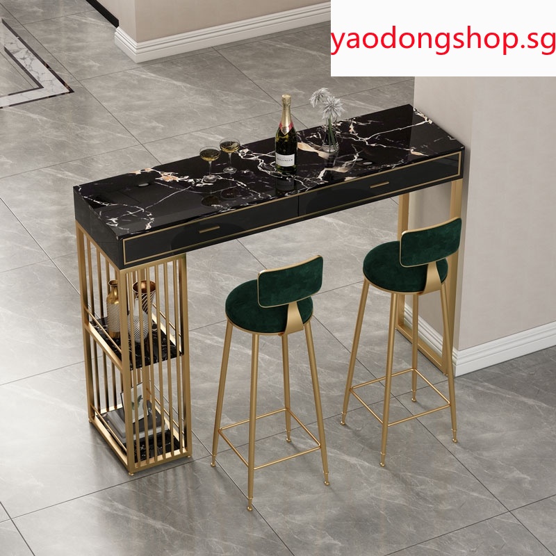 Nordic Marble Bar Partition Cabinet Bar Counter Table Household Storage ...