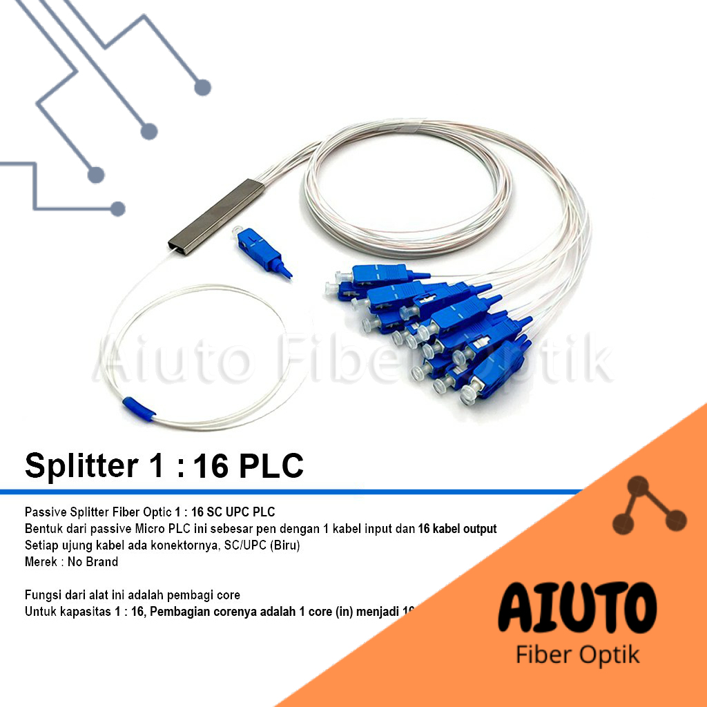Plc Splitter 1:16 SC UPC/Fiber Optic/FO Passive Splitter | Shopee ...
