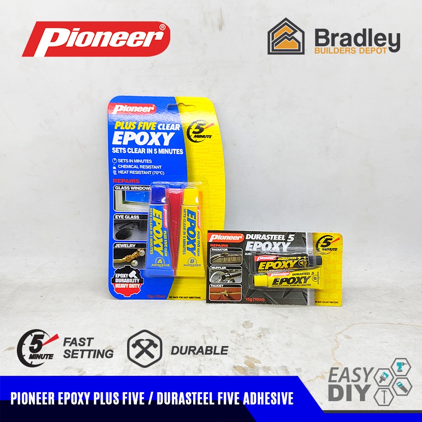 Pioneer Epoxy Adhesive (Plus Five | Durasteel Five | All Purpose ...