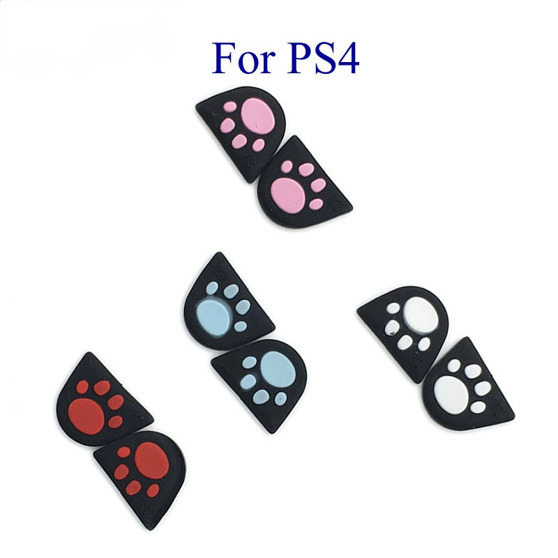 1 Pair For PS4 Controller L2 R2 Button Cover Cat Paw Custom Design ...