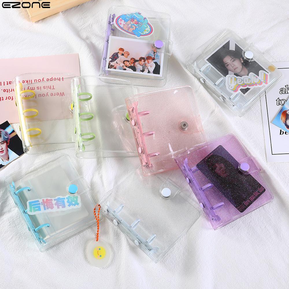 EZONE Mini Transparent Binder Idol Photo Album Storage Collect Book ...