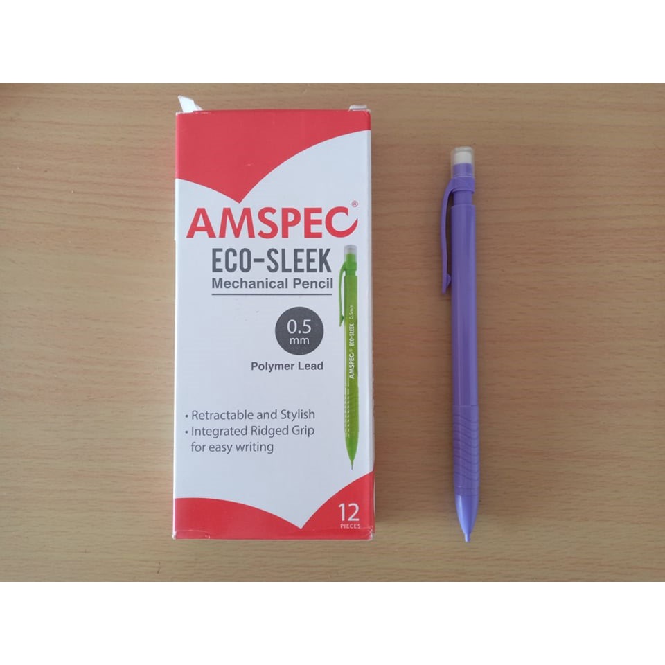 Amspec Eco-Sleek Mechanical Pencil 0.5mm | Shopee Philippines