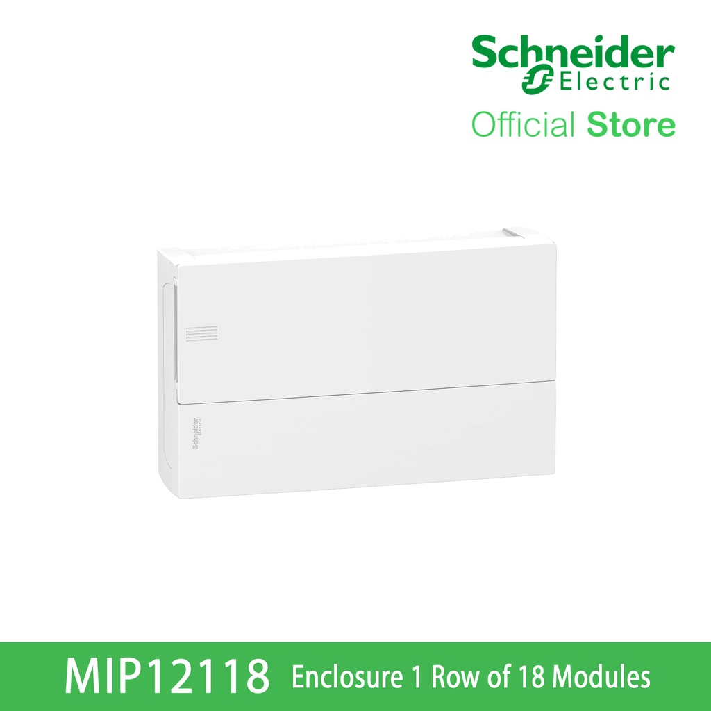 Schneider Enclosure Resi9 MP Surface 1 Row of 18 Modules IP40 (MIP12118 ...