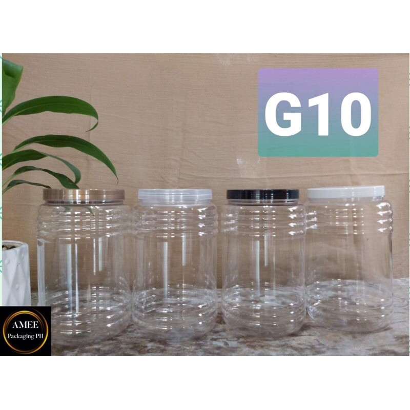 (5pcs) G10 Plastic Round Jar 1950ml - 2100ml | Shopee Philippines