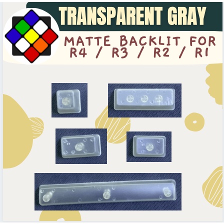 Transparent Gray ABS Keycaps Mechanical keyboard Matte Backlit For R4 ...