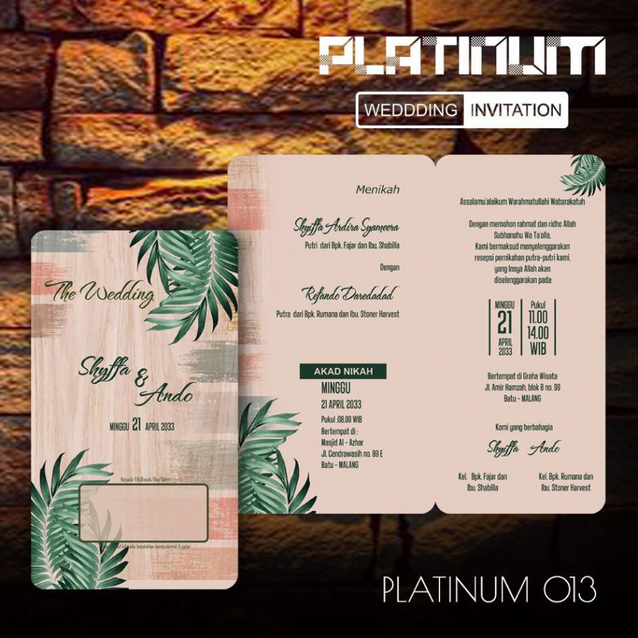 Modern Wedding Invitations, Premium Materials, Lots Of Bonuses | Shopee ...
