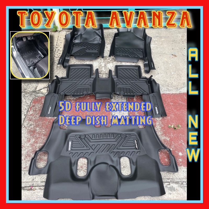 TOYOTA AVANZA 2022-2026 5D FULLY EXTENDED DEEP DISH MATTING | Shopee ...