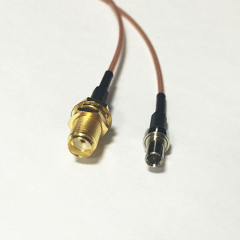 New SMA Female Jack nut Connector Switch TS9 Male Plug Connector RG178 Cable 15CM | Shopee ...