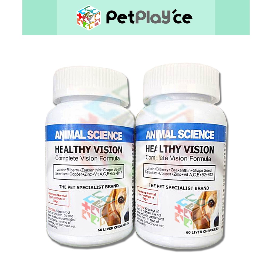 Animal Science K9 Healthy Vision 60 Liver Chewable Tablet Meds | Shopee ...
