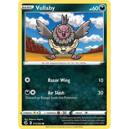 Vullaby - 172/264 - Common | Pokemon Trading Card Game | Shopee Philippines