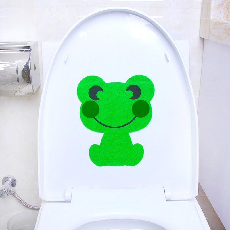 Cartoon Toilet Sticker Deodorant Pad Cute WC Sticker Family DIY Decor ...