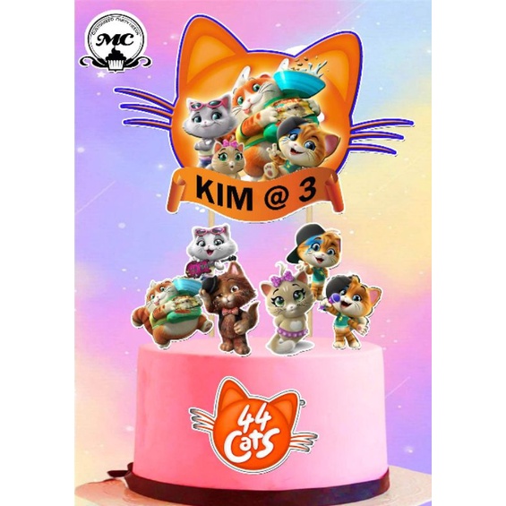 44 Cats Customize Cake Topper | Shopee Philippines