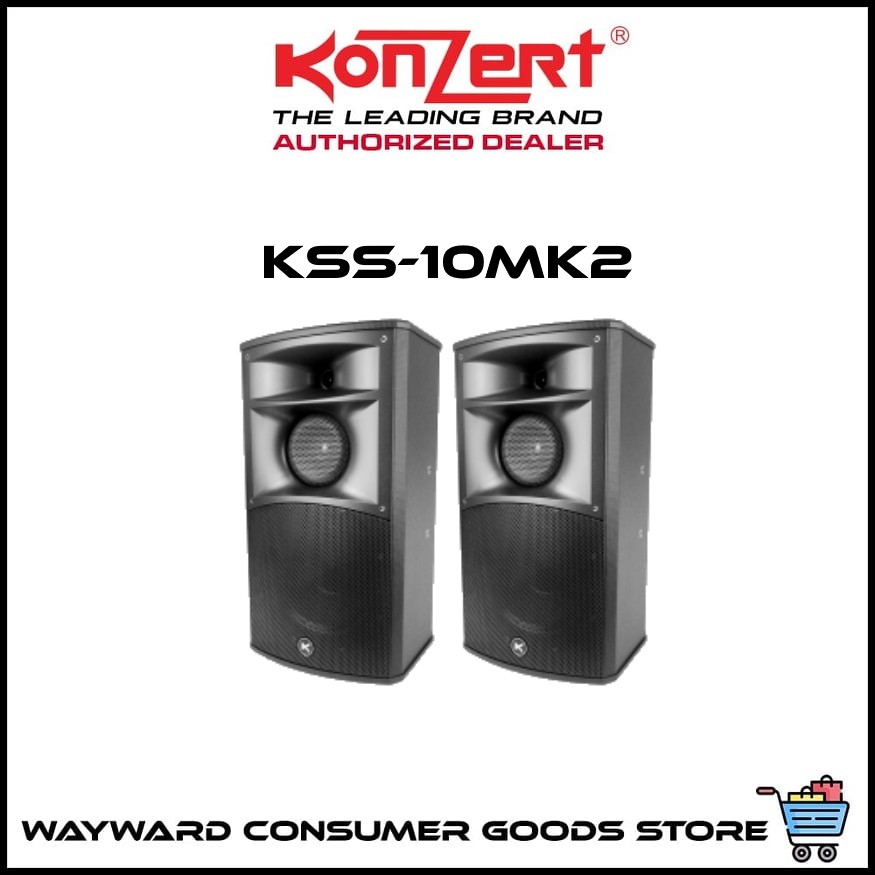 KONZERT (KSS-10MK2) 10" 3-way 3 Speaker System with Neo Horn Tweeter ...