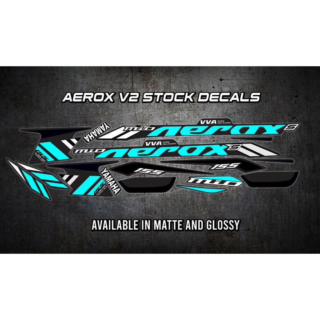 Stock Labels Sticker Aerox v2.1 | Shopee Philippines