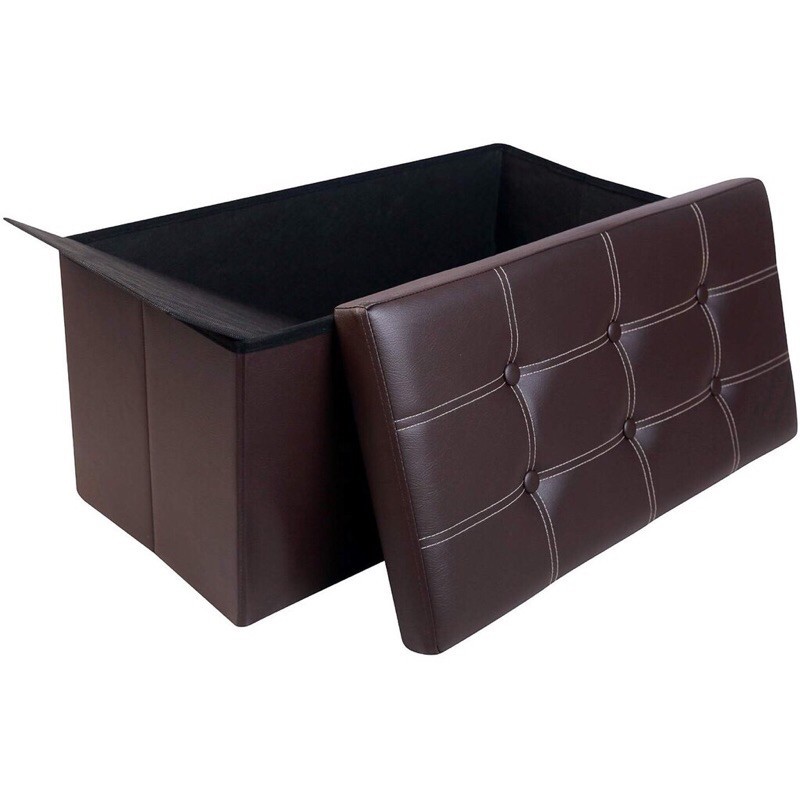 Movall Rectangular Storage Stool Sit Sofa Folding Box Chair | Shopee ...