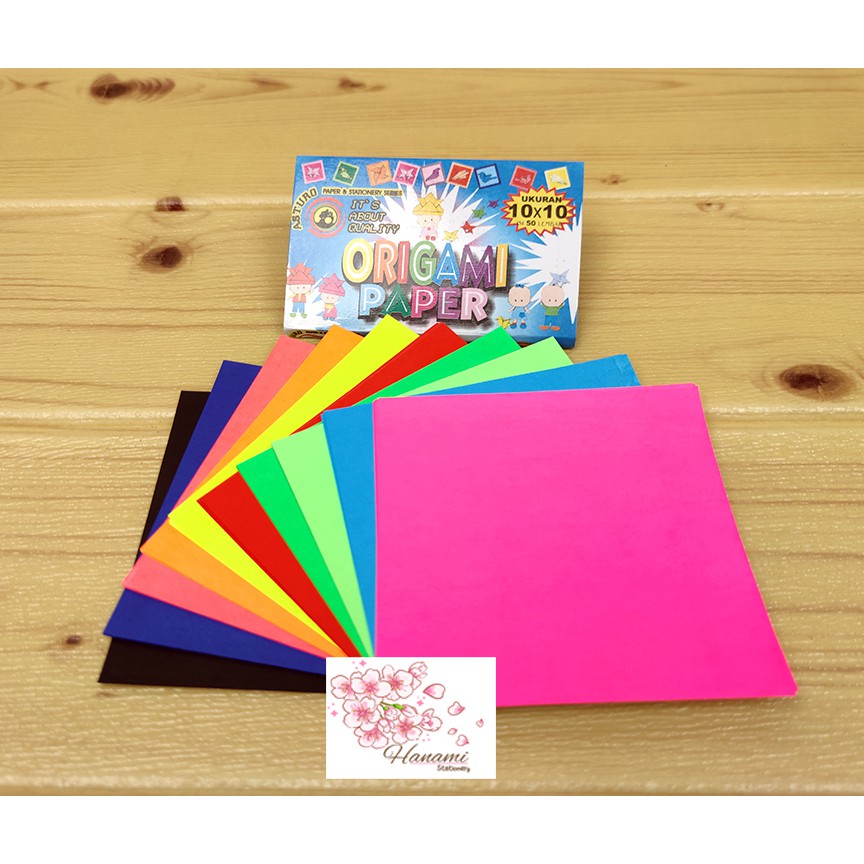Asturo Origami Folding Paper 10x10 | Shopee Philippines